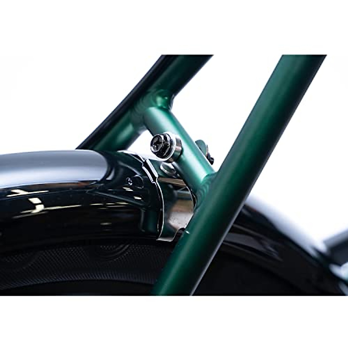 RITEWAY Bicycle Fender, Double Stay Cloth Bike Full Fender, Mud Flap, Front and Rear Set, for 20 Inches (ETRTO406/451), Width 2.4 inches (60 mm), Gloss Black