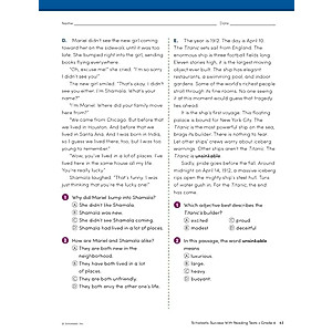 Scholastic Success with Reading Tests Grade 4 Workbook