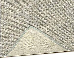 5'x12' - Limestone, Waffle Pattern - Indoor/Outdoor ECO-Friendly DuraKnit Pile & Loop Carpet Area Rugs & Runners