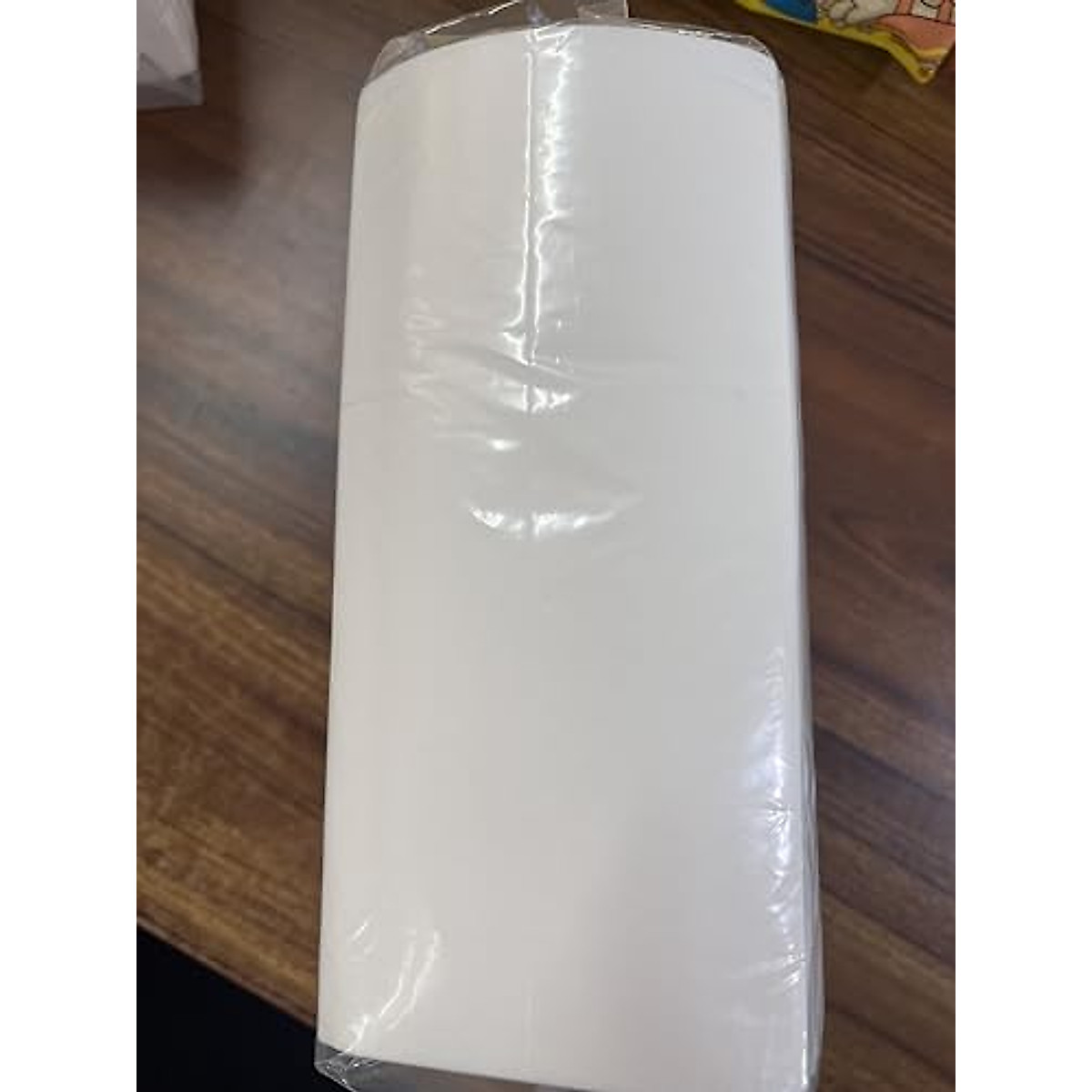 JEBBLAS Disposable Cloth Like Napkins, Built-in Flatware Pocket, Wedding Party Linen Feel White Napkin, Prefolded for Silverware,50 Count