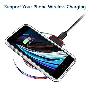 KJYFOANI for Infinix GT 10 Pro Case with 2 x Tempered Glass Screen Protector, Transparent Shockproof Solf Silicone Protection Case for Infinix GT 10 Pro, Case for Women Men, (6.67") - XT24