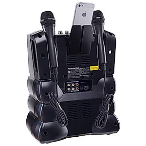 Karaoke USA GF842 DVD/CDG/MP3G Karaoke Machine with 7" TFT Color Screen, Record, Bluetooth and LED Sync Lights