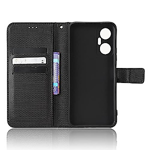 Elubugod Case for Infinix Hot 20 5G Leather Case Cover,PU Leather flip Cover Case for Infinix Hot 20 5G X666B Case Cover Black