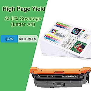 HP 507A Black,Cyan,Yellow,Magenta Toner Cartridge （4 Pack） Works with HP Laserjet Enterprise 500 Color M551, HP Laserjet Enterprise 500 Color MFP M575, HP Laserjet Pro 500 Color MFP M570 Series
