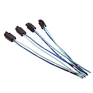 HUIQIAODS 4PCs T5 73 74 Twist Lock Socket for Dashboard Instrument Panel Cluster Plug Lamp Dash Light Bulb Base 4PCS (T5 SOCKET)