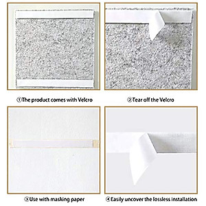 Wall decoration Felt Board, Room Decoration Photo Wall Note Board, Home Office Cork Board Wall Sticker, Foam (23.6x15.7 in)