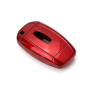 iJDMTOY Glossy Metallic Red Exact Fit Key Fob Shell Cover Compatible With 2018-up Lincoln MKZ MKC Navigator, 2017-up Continental