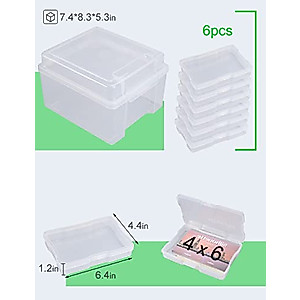 Tnqhuq Photo Storage Box Photo Storage Boxes for 4x6 Pictures Photo Organizer Task Boxes for Special Education Seed Storage Craft Keeper