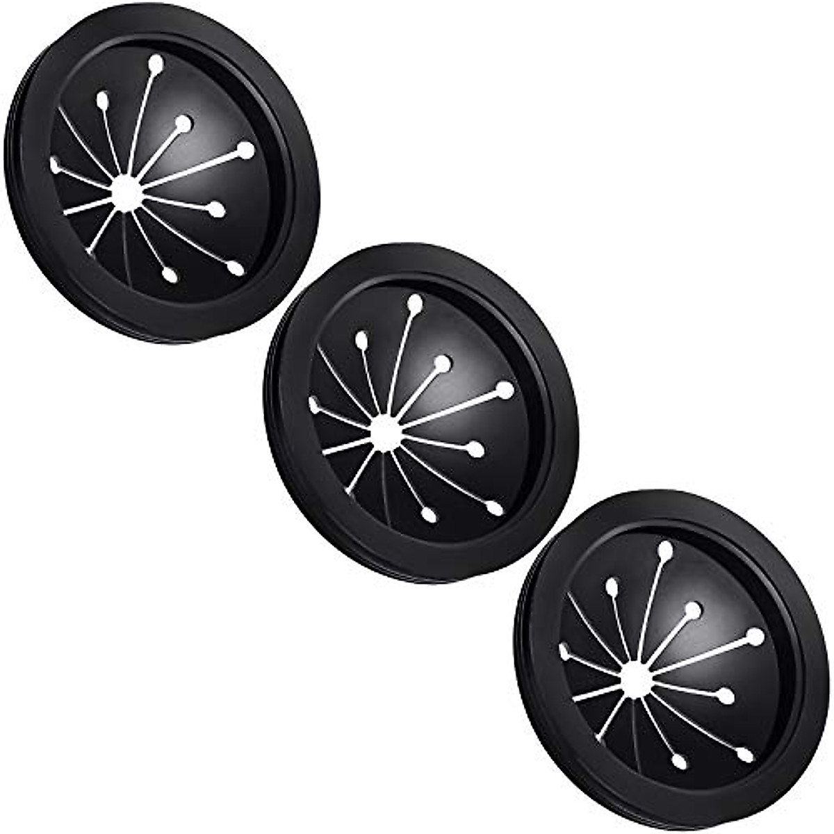 3 Pcs Garbage Disposal Splash Guards Sink Baffle Disposal Replacement Multi-Function Drain Plugs Food Waste Disposer Accessories for Whirlaway, Waste King and GE Models (3-1/8 Inch)