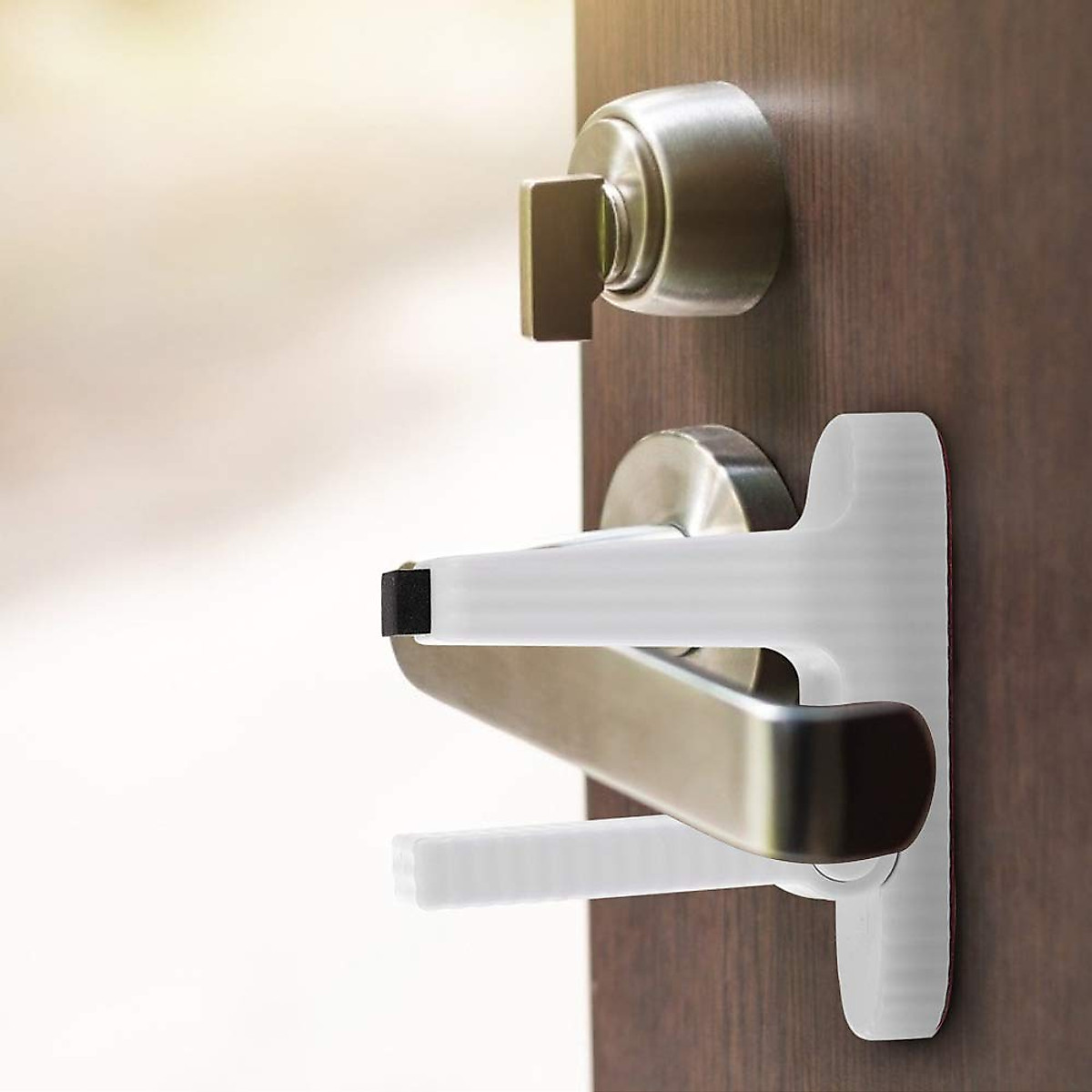 Door Lever Lock-Child Proof Doors Baby Kids Door Stopper Safety Security Lock Closet Protection