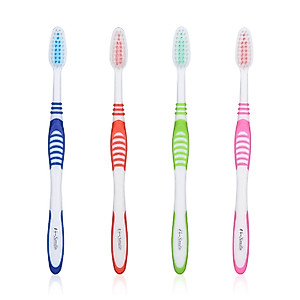 G-Smile 144 Individually Wrapped Disposable Toothbrushes, Regular Size Head, Extra Soft Bristle, Color Vary, Convenient & Affordable (Extra Soft)