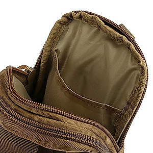 Toxz Portable Carrying Waterproof Outdoor Waist Pocket Bag,Nylon Material,Military Belt Bag Purse,Outdoor Sport Waist Bag/Phone Pocket