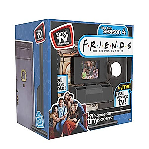 Basic Fun New Fall '21 - Tiny TV Classics - Friends Edition - Newest Collectible from Watch top Friends Scenes on a Real-Working Tiny TV (with Working Remote)!