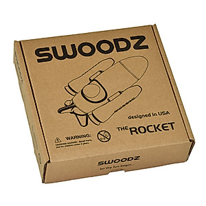 SWOODZ Wooden Toy Vehicles, Take Apart Rocket, Assembly Wooden Toys, Wooden Rocket, STEM Learning Gifts for 3 4 5 6 Year Olds, Kids, Toddlers, Boys, Girls, Children
