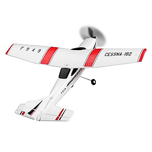 WLtoys XK F949S Cessna-182 500mm Wingspan 2.4GHz 3CH 6-Axis Gyro Remote Control Airplane with RC Transmitter & Lithium Battery - RTF RC Airplane Toy Vehicle for Adults (HELIDIRECT)