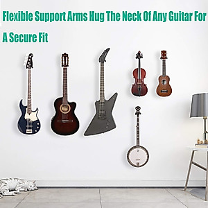 WOGOD Ukulele Wall Mount Hanger Stand Holder for Ukulele Violin Mandolin Banjo Guitars Wall Hangers Hooks Stands