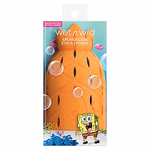 wet n wild House Sponge Case Bob Squarepants Makeup Tools Travel (1114229), Pineapple