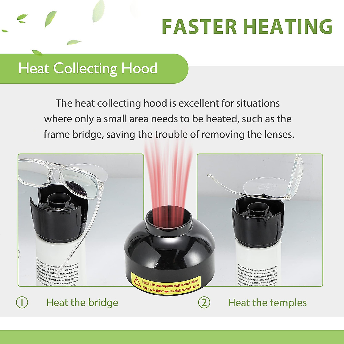 Hanchen TR90 Optical Eyeglasses Frame Warmer Frame Heater Temperature Adjustable (110V)
