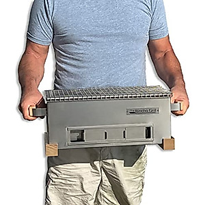 The Bincho Grill MG-168 Yakitori Tabletop Charcoal Griller-Mini Japanese Style Hibachi