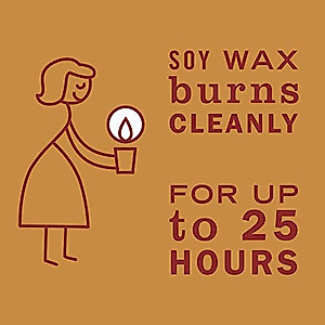 Mrs. Meyer's Soy Aromatherapy Candle, 35 Hour Burn Time, Made with Soy Wax and Essential Oils, Apple Cider, 4.9 oz