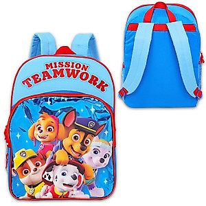 Fast Forward Paw Patrol Backpack for Boys Set - Paw Patrol Backpack, Stickers, Backpack Clip, More | Paw Patrol Backpack for Boys 4-6