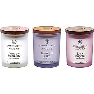 Chesapeake Bay Candle Scented Candle, Peace + Tranquility, Serenity + Calm, Joy + Laughter