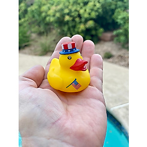 Bulk 20 Pack Patriotic Rubber Ducky Assortment - Perfect for Memorial Day, 4th of July, Labor Day or Veteran's Day