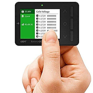 ISDT BattGo BG-8S Battery Meter, LCD Display Digital Battery Capacity Checker Battery Balancer Battery Tester for LiPo/Life/Li-ion/NiMH/Nicd