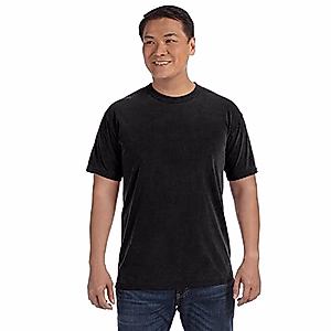 Comfort Colors Mens Adult Short Sleeve Tee, Style 1717 T Shirt, Black, X-Large US