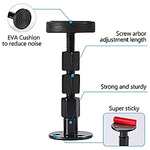 LIJQCI Bed Frame Anti-Shake Tool 4 Pack Adjustable Threaded Metal Headboard Cushion Stoppers Protect The Wall from Banging (1.85-2.63in)