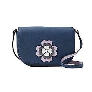 Kate Spade Reiley Spade Flower Applique Flap Crossbody Purse