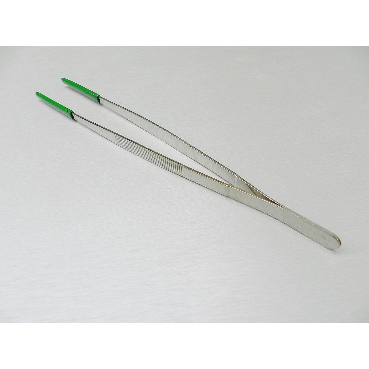 Tweezers Rubber PVC Coated Tips 12" Stainless Steam Ultrasonic Cleaning for Lab Industrial Jewelry Tool Tweezers Tips Have Rubber Coating for Securely Holding to Not Mar Scratch the Article By JTS