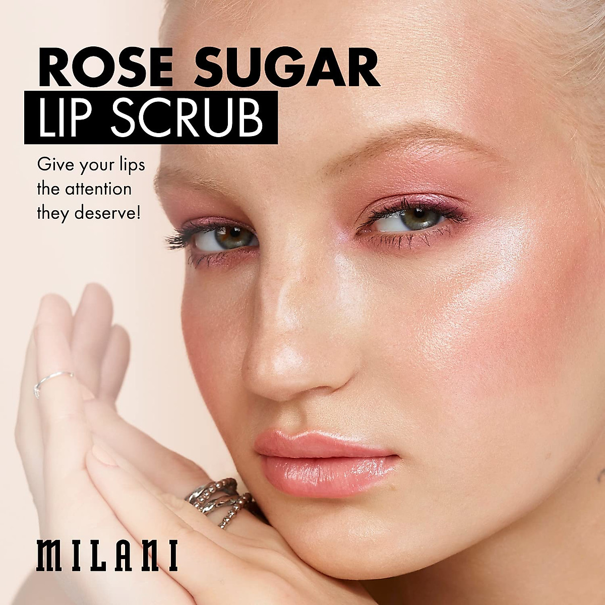 Milani Rose Sugar Lip Scrub - Lip Exfoliator to Help With Lip Care and Lip Repair