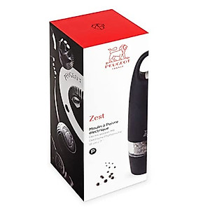 Peugeot Zest Pepper Mill, 7.09in, Black