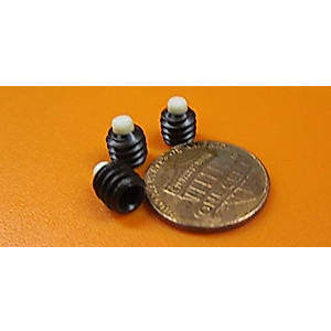 Black Oxide Steel Nylon Tip Set Screw 1/4"-20 x .250" Thread Length 25 pcs