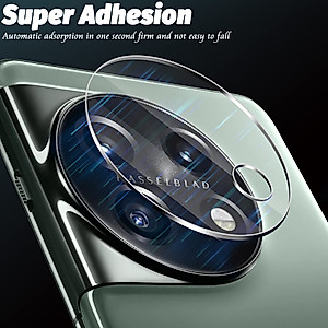 Orzero (4 Pack) Camera Lens Protector Compatible for OnePlus 11 5G, Protector de Cámera Solid Acrylic Cover 2.5D Arc Edges High Definition Bubble-Free