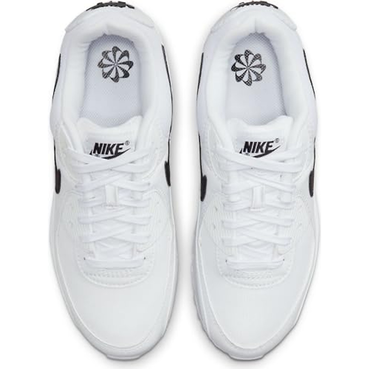 Nike WMNS Air Max 90 Women's Shoes (White/White/Black, us_Footwear_Size_System, Adult, Women, Numeric, Medium, Numeric_12)