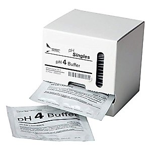 Oakton WD-35653-01 Ph Calibration Buffer Pouches, Ph 4.01 (Pack of 20), Pints, Degree C, Liquid, (Pack of 20)