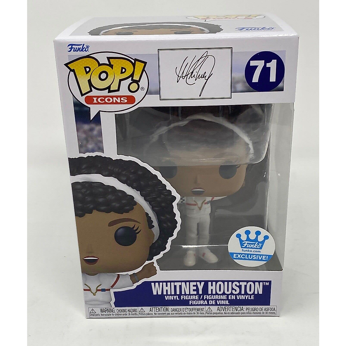 Funko Pop! Icons Whitney Houston SB National Anthem #71 Shop Exclusive Protector
