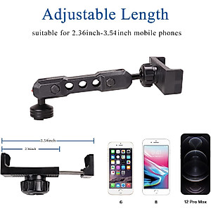 JHD-TOGO for Bronco Dash Phone Holder, Phone Mount for Ford Bronco 2021 2022 2023 2024 2/4 Door Accessories,360°Adjustable Phone Mount Interior Accessories