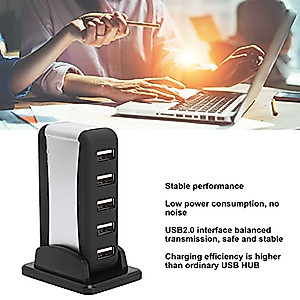 Janzoom USB Hub, Docking Station 7 USB Ports No Noise High‑Speed Expansion Hub for Computers(#1)