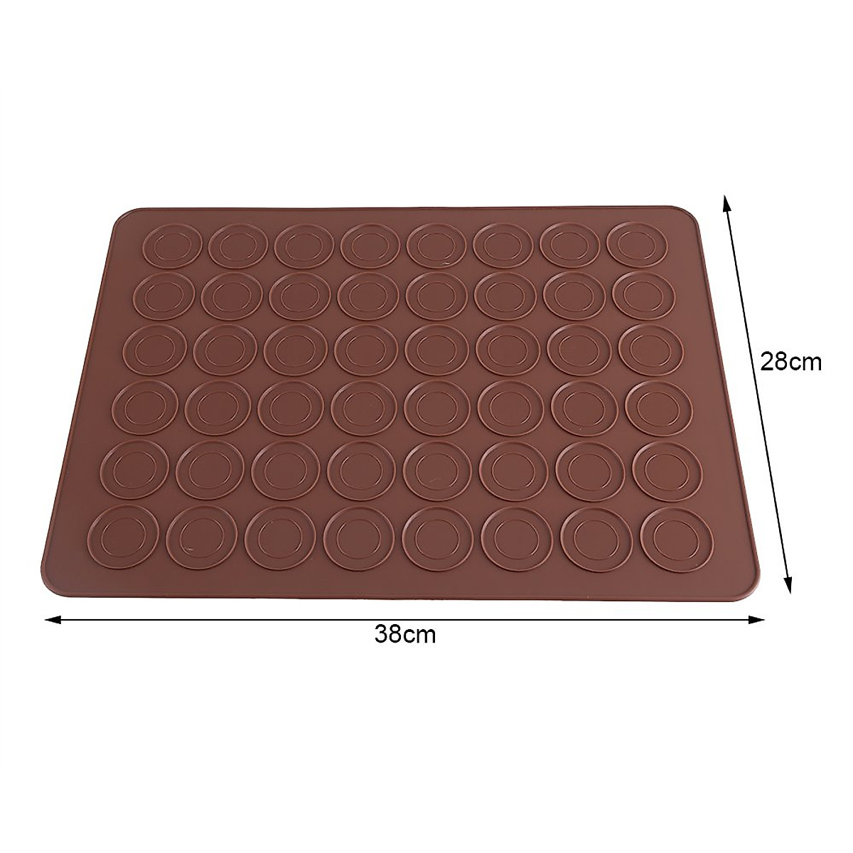 Oumefar Macaroons Baking Mat,48 Cavities Silicone Sheet Mat Silicone Baking Mats for Macaroon Cookies Pastry DIY Bakeware Decorating Tools Bakingmat