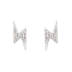 Certified Diamond Stud Earrings In 14K Yellow Gold Thunderstorm Style With Natural Diamonds 0.64 Carats (H I Color, Vs2 Si1 Clarity) Fine Jewelry For Women Gifts