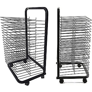 CENAP Art Drying Rack, Mobile Art Drying Rack with Wire Rack for Artwork, Drying and Printing Rack, Perfect for Schools and Art Clubs (Size : 25-Layer)