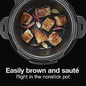 Proctor-Silex Simplicity 4-in-1 Electric Pressure Cooker, 3 Quart Multi-Function With Slow Cook, Steam, Sauté, Rice, Stainless Steel (34503)