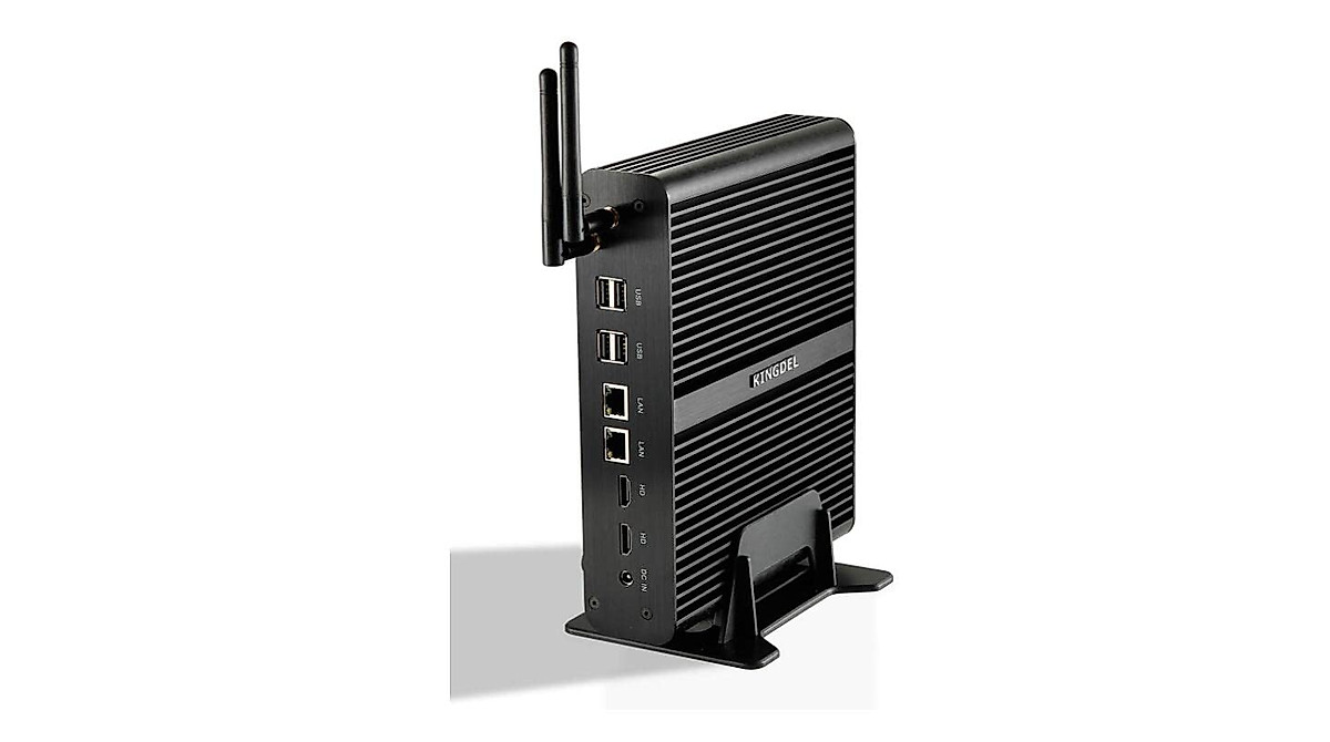 KINGDEL Fanless Mini Desktop Computer, Mini PC with Intel i7 CPU, 16GB ...