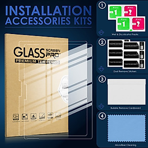 【2-PACK】DETUOSI Screen Protector for Microsoft Surface Pro 8 Screen Protector 13inch 2021, Microsoft Surface Pro X Screen Protector (2021/2019), Ultra Clear Anti-Scratch Surface Pro 8/X Tempered Glass