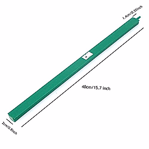 Saim Aquarium Fish Tank Mineral Air Bubble Air Stone Bar 16-Inch （Green/Blue） with 20Ft Clear Air Line.