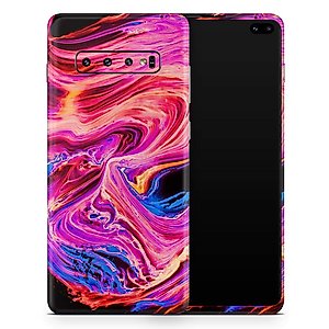 DesignSkinz Liquid Abstract Paint V24 Protective Vinyl Decal Wrap Skin Cover Compatible with The Samsung Galaxy S20 (Screen Trim & Back Glass Skin)