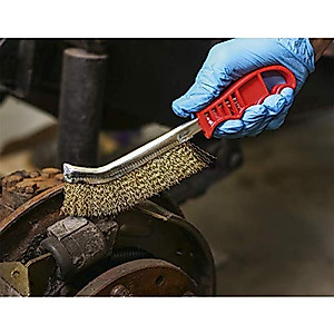 Modell 3pcs Wire Scratch Brushes Set Carbon Steel and Stainless Steel Wire Brush for Automotive, Cleaning Welding Slag and Rust